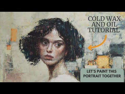 Oil and COLD WAX painting techniques | Learn Intuitive art
