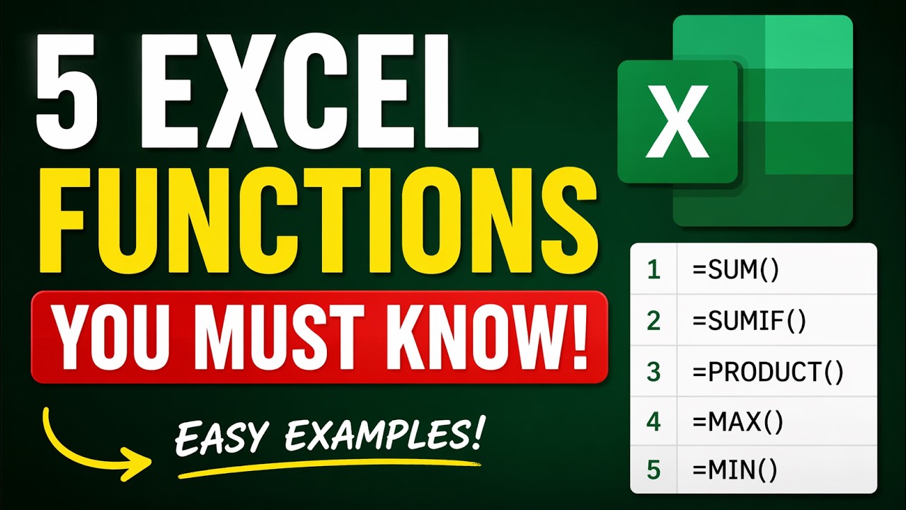 Excel Formulas Everyone Gets Wrong in Interviews