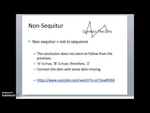 Logical Fallacy #10: Non-Sequitur