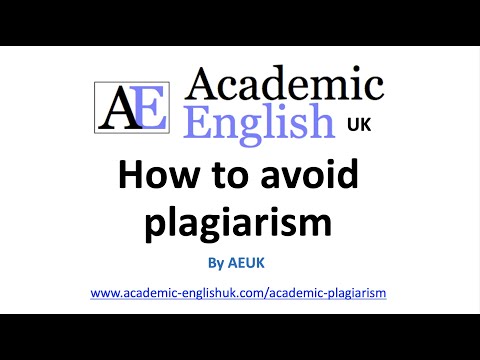 How to avoid plagiarism - 8 rules for success!