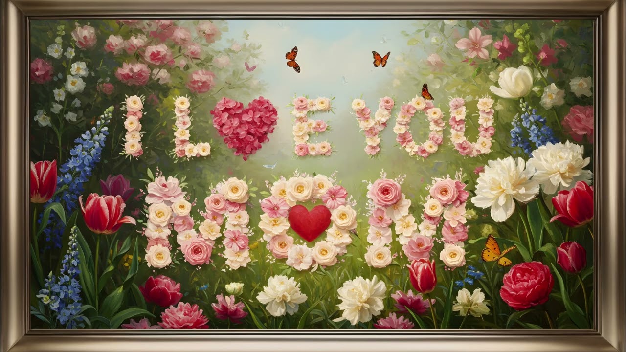I Love You Mom Frame TV Art | Happy Mother's Day Screensaver For Your TV🌷🦋