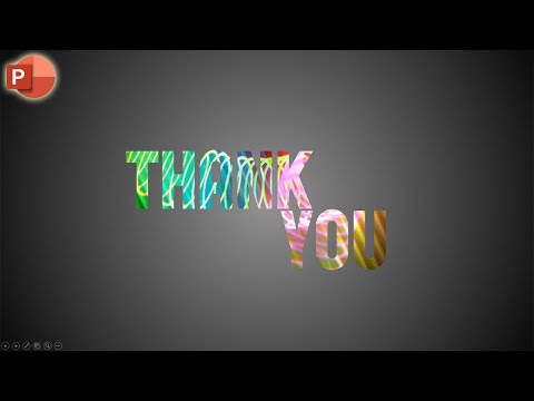 How to Make Animated Thank You Slide in PowerPoint | PowerPoint Thank You Slide