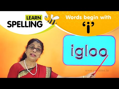 Spell & Tell Words that begin with 'I' | Word Phonics | Learn Spelling Words begin with Alphabet 'I'
