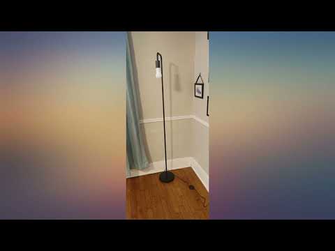 Floor Lamp, Industrial Floor Lamp, Led Light Bulb Included, in-line On//Off Foot revieww