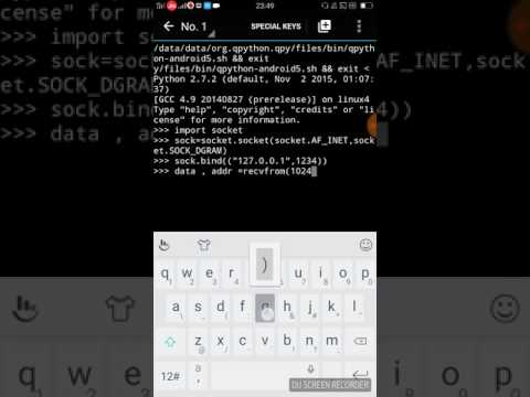 Python network programming #3 Creating UDP Client and Server using sockets