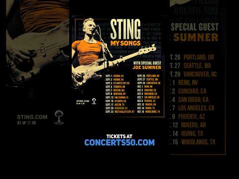 Sting Adds More Dates to My Songs 2023 North American Tour