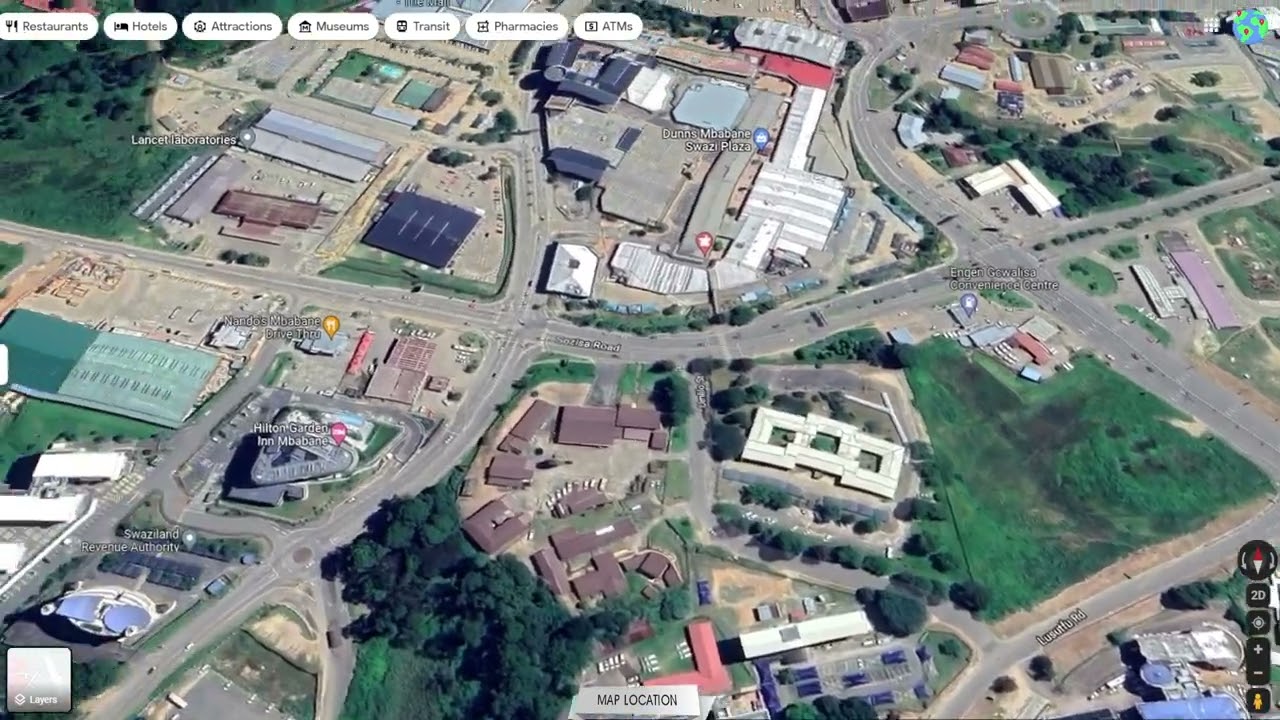 Where on the map - Eswatini