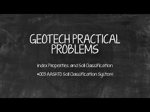 How to classify soil according to AASHTO Soil Classification System