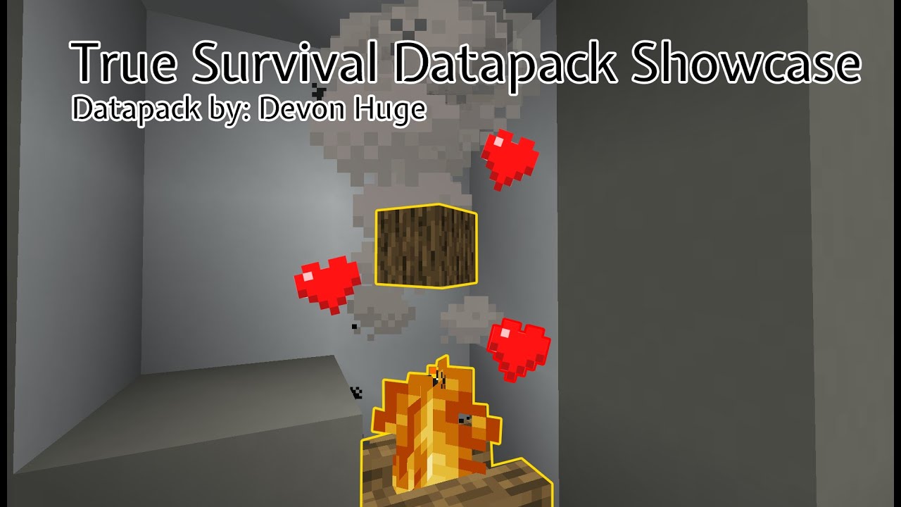 Datapack Showcase - True Survival by Devon Huge