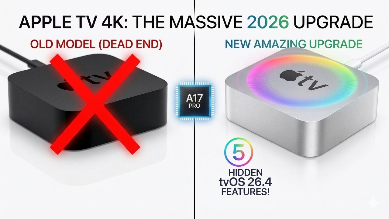 Apple TV 4K Just Got a New Upgrade: New 5 Hidden tvOS 26.4 Features Leaked!!