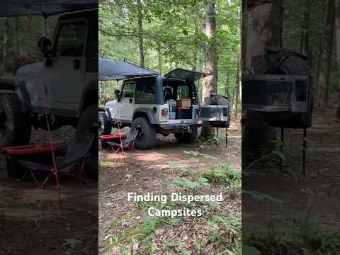 Finding Dispersed Campsites #camping #jeeptj