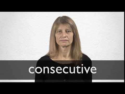 CONSECUTIVE definition and meaning | Collins English Dictionary