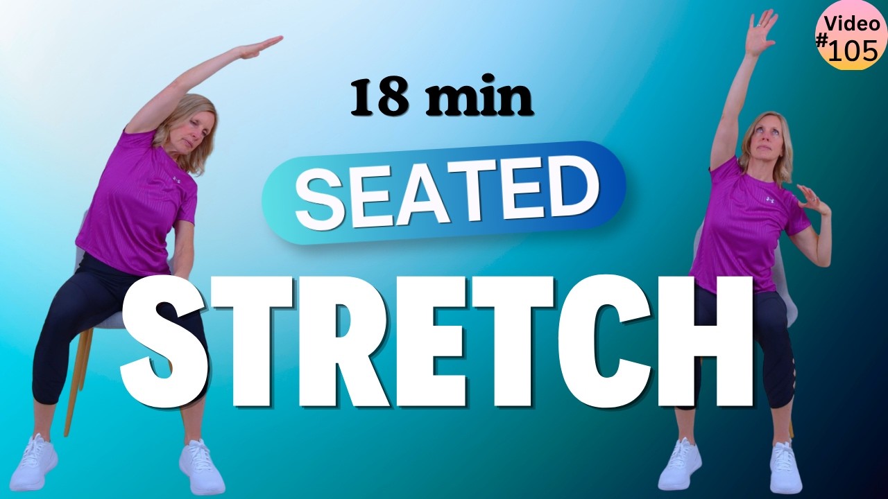 18-Min Seated Stretch Routine | Relaxing Chair Stretches (Dynamic + Static)