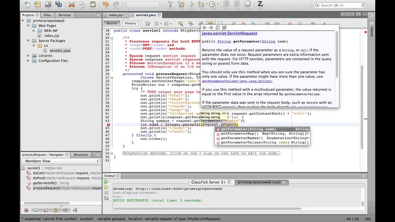 JAVA SERVLET REQUEST.GETPARAMETER()