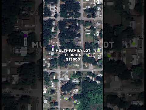 Residential and Multi Family Lot for sale in Polk City Florida for $13,500. #realestate #foryou