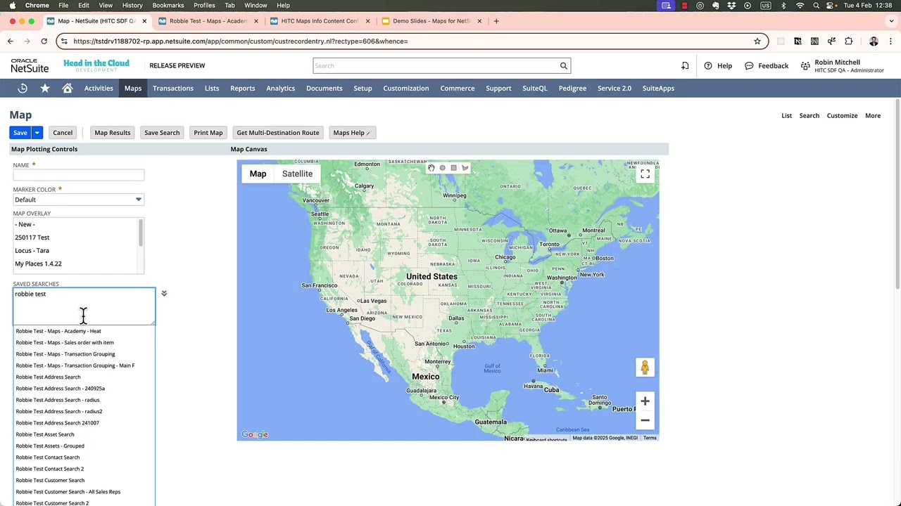 Maps for NetSuite Demo 2025