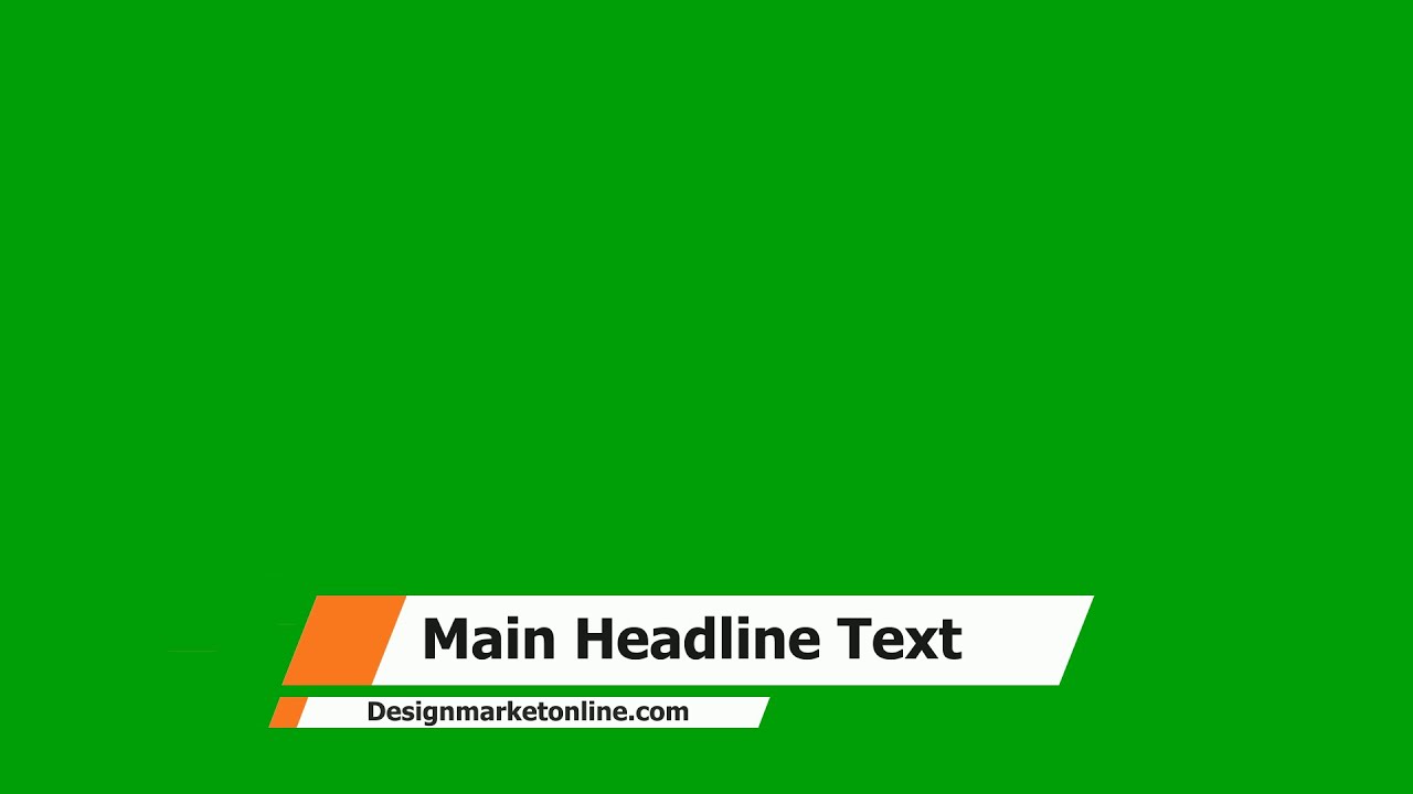 Professional Lower Third Green Screen Background