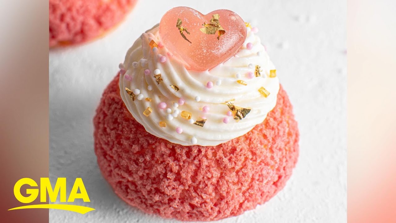 Fluffy lychee jelly cream puffs are perfect for fancy summer picnics l GMA