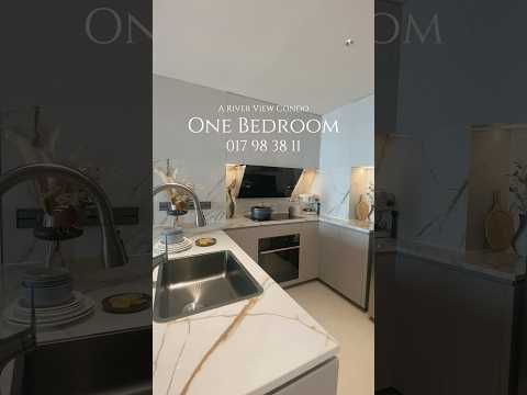 Modern 1 + 1 condo with river view. Details: 017 98 38 11 (Telegram/ WhatsApp) #phnompenhcondo