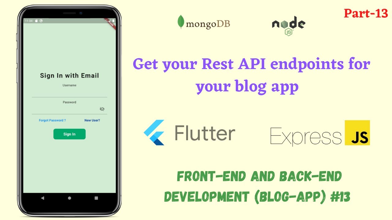 Flutter: Get your Rest API endpoints for your blog app ||GitHub || Rest-API Source Code ||13
