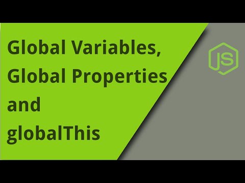 JS Global Variables, Global Properties, and globalThis