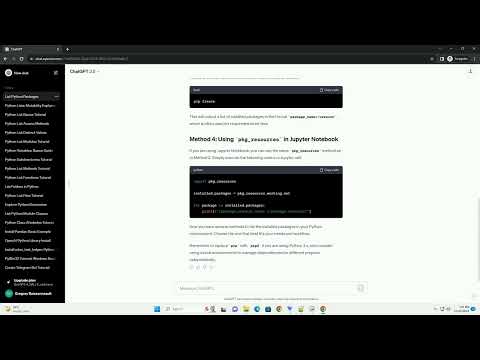 python list of installed packages