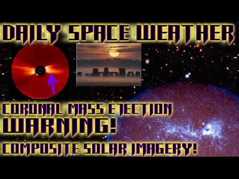 Daily Space Weather: Coronal Mass Ejection WARNING! Composite Solar Imagery!