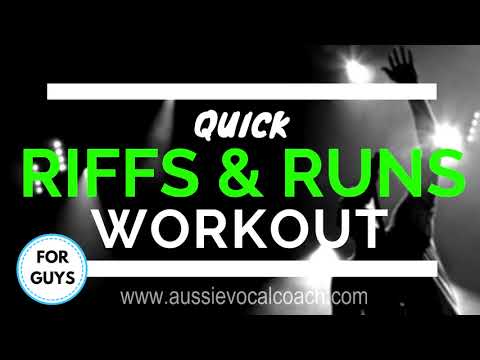 RIFFS & RUNS Vocal Exercises - How to Riff Workout