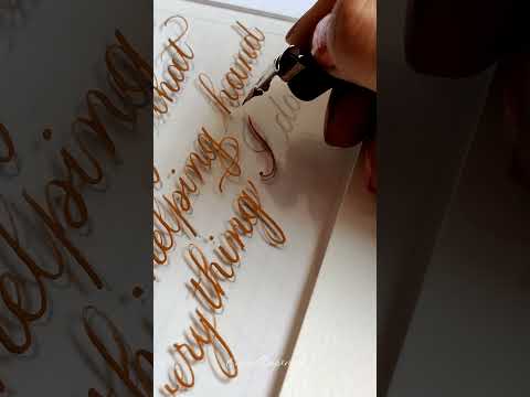 ✨ Wedding Vows in Calligraphy for a Client ✨ #calligraphy #shorts
