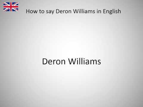 How to say Deron Williams in English?