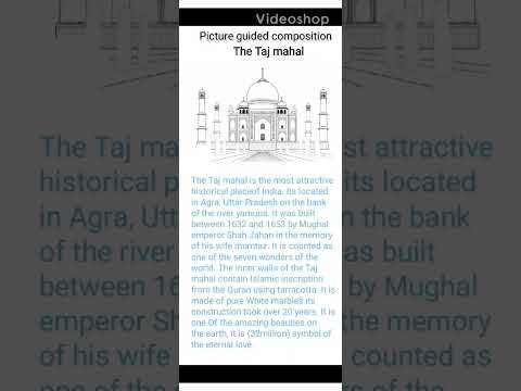 class 10th picture guided composition the Taj mahal