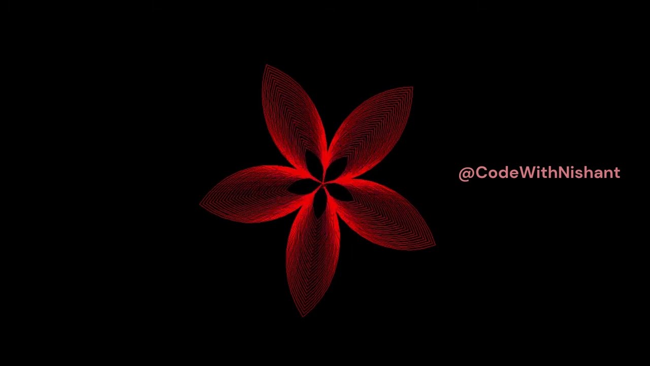 Just 11 Lines of Code to Make this In PYTHON || Flower Python Code