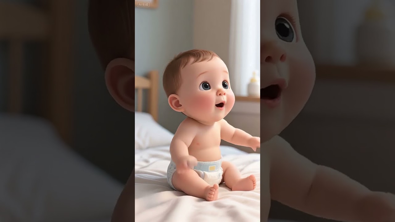 Baby Learning to Talk: Precious “Ba ba” Milestone 👶