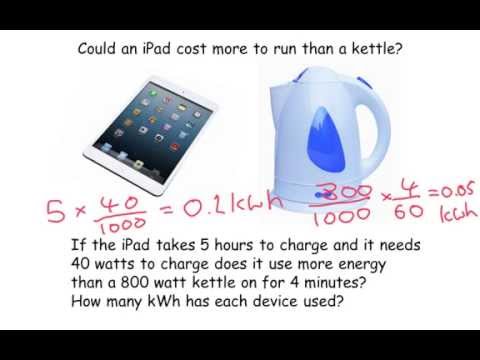 The cost of electricity - GCSE Physics