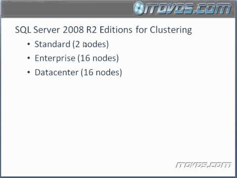 SQL 2008 R2 Cluster Edition Limitations