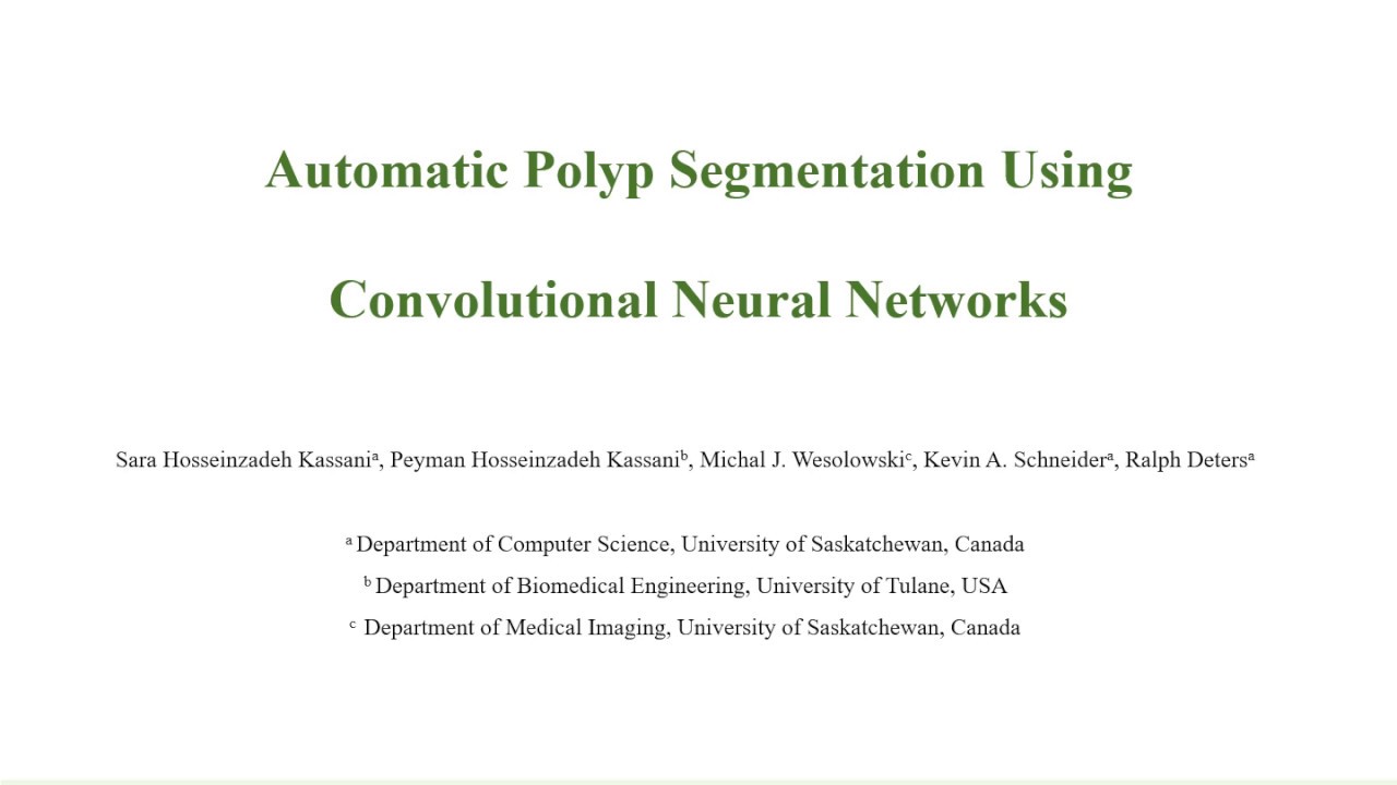 Automatic Polyp Segmentation Using Convolutional Neural Networks