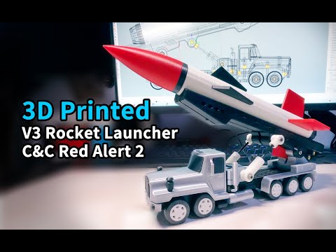 STL file V3 ROCKET LAUNCHER ( COMMAND & CONQUER RED ALERT 2 ) 🚀・3D ...