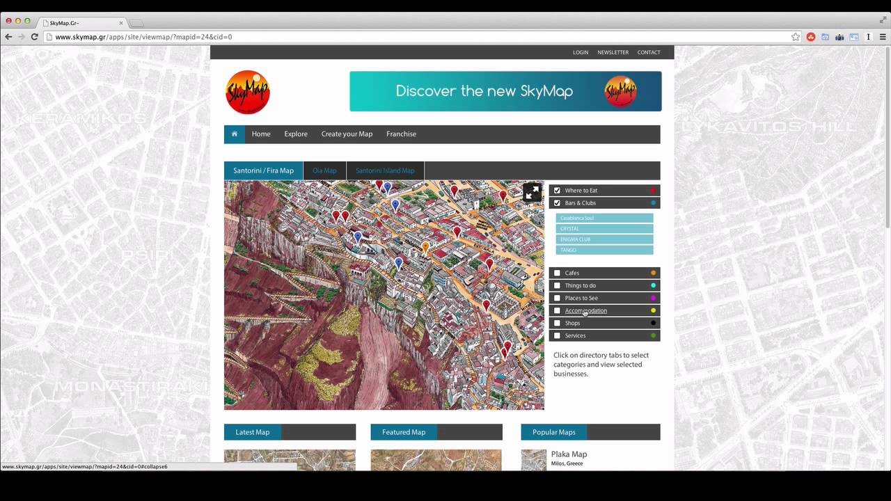 Explore SkyMap Map Tutorial