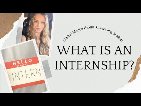 INTERNSHIP in a MS in Clinical Mental Health Counseling Program