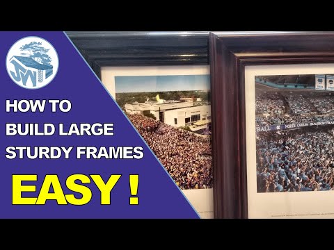 Easy Way to Build Sturdy Picture Frames | How to make large frames with perfect strong corners