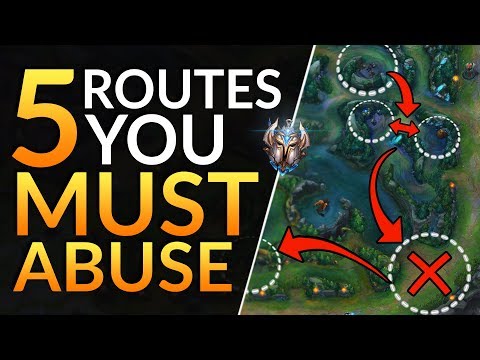 Top 5 BEST JUNGLE PATHS - Pro Tips to SOLO CARRY and RANK UP Fast | League of Legends Guide