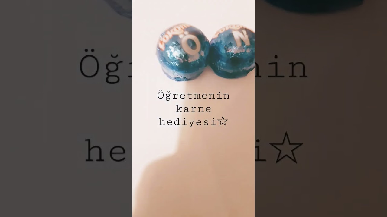 Öğretmenin karne hediyesi😊