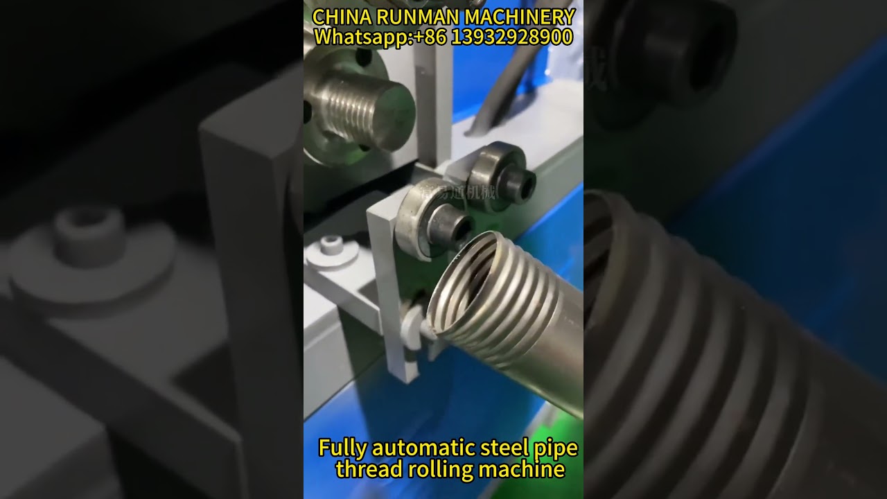 Factory Price Automatic Stainless Steel Pipe Thread Rolling Rebar Thread Rolling Machine Screw Bolt