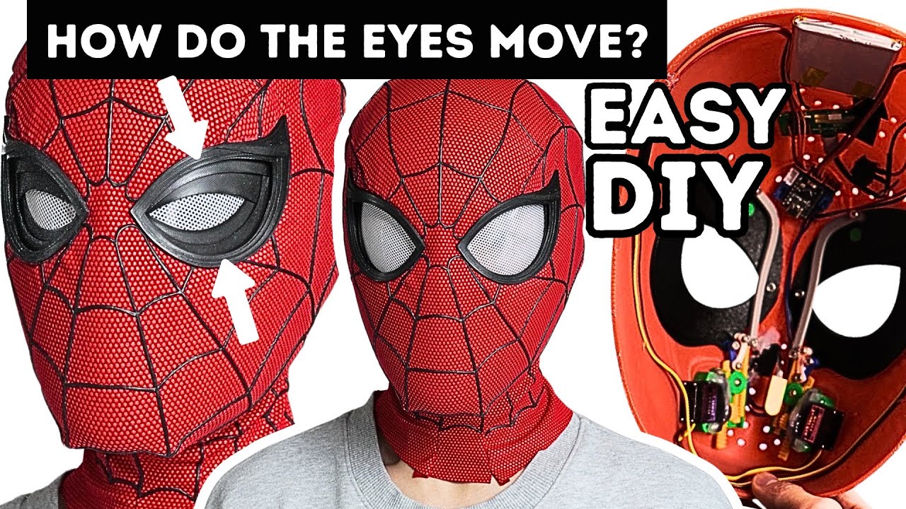 I Made A Spider-Man Mask With MOVING EYES - Electronics & 3D Printing Are EASIER Than You Think!
