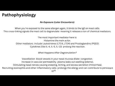 Allergic Rhinitis- defination, pathophysiology, symptoms, diagnostics, management