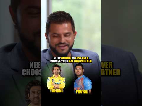 Need 20 runs in last over. Choose your batting partner #sureshraina #yuvrajsingh #dhoni #cricket