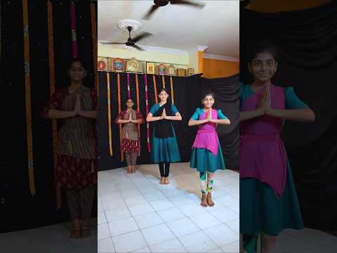 Jathi Special Bharatanatyam @ M.Vinidra, P.Sai Akshita, P.Sreshta #bhratnatyam #natyamvizag #shorts