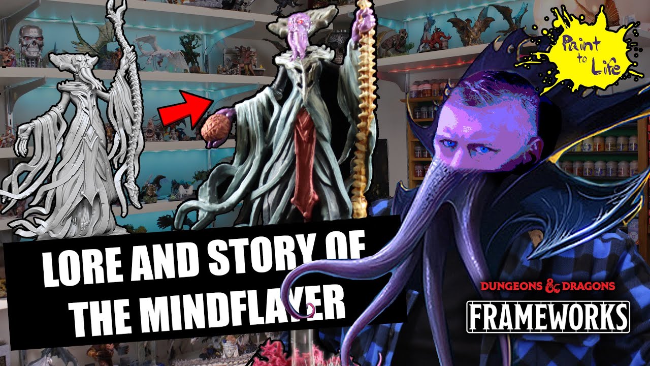 Mind Flayer Metamorphosis! Painting to Life DnD Frameworks!