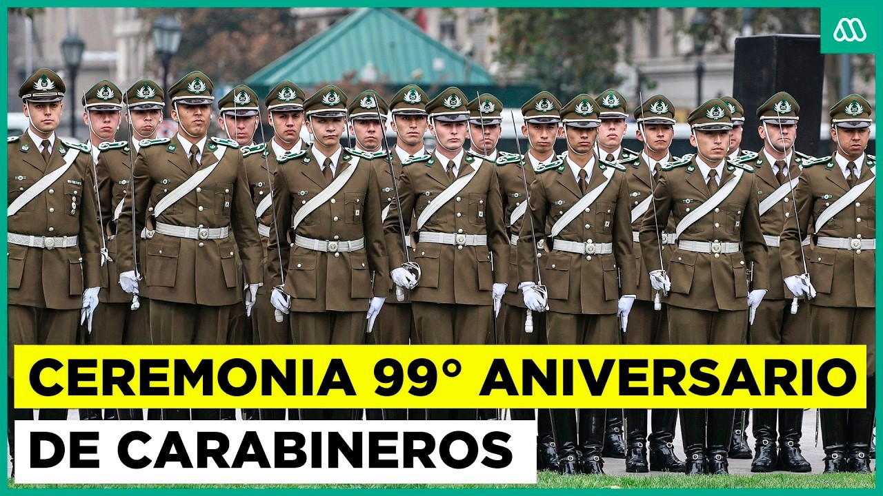 Ceremonia por el 99° aniversario de Carabineros