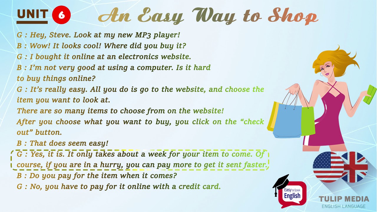 Unit 6: An Easy Way to Shop | Listening Practice
